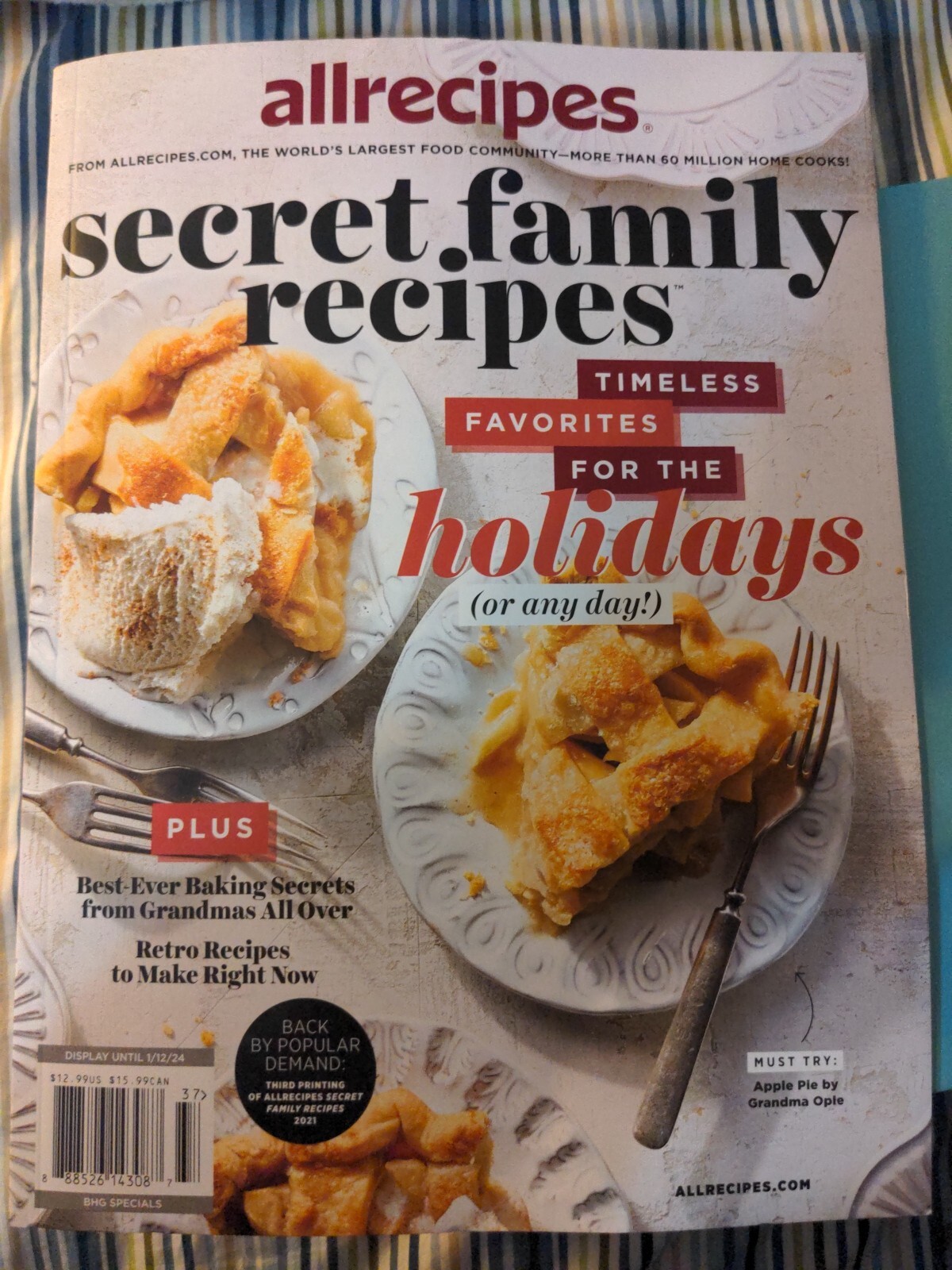 AllRecipes.Com Magazine Holiday Secret Family Recipes Issue #37 (3rd ...