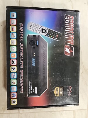 New Echolink S3+ FTA Digital Satellite Receiver, Full HD 1080P HDMI DV3 ...
