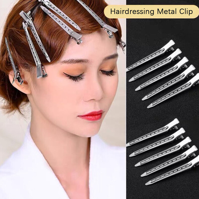 10pcs Hair Care Clips Stainless Steel Sectioning Clips Clamps For ...