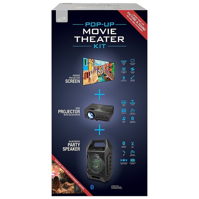 iLive THE2021BDL Pop Up Movie Screen Material Kit - Black for sale ...
