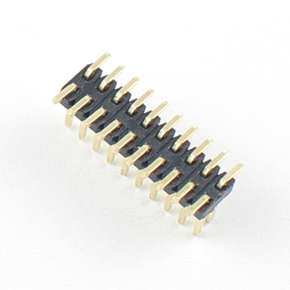 10Pcs Gold Plated 1.27mm Pitch 2x10 Pin 20 Pin Male Double SMT SMD ...