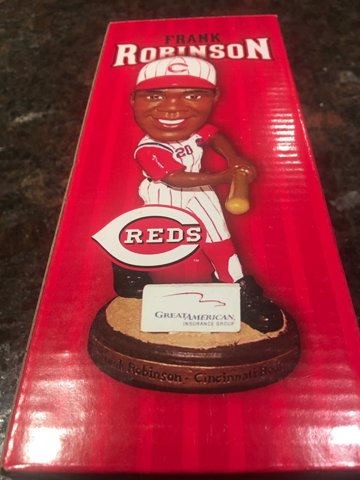 Frank Robinson Bobblehead SGA Cincinnati REDS 7/25/07 plus GAME TICKET ...