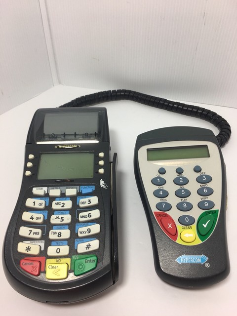 Hypercom Optimum T4220 Credit Card Processing Terminal Machine W/p9 Pin ...