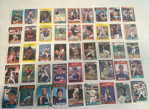 Lot of 45 Houston Astros Baseball Cards 80s 90s 00s Mix Brands Minor ...