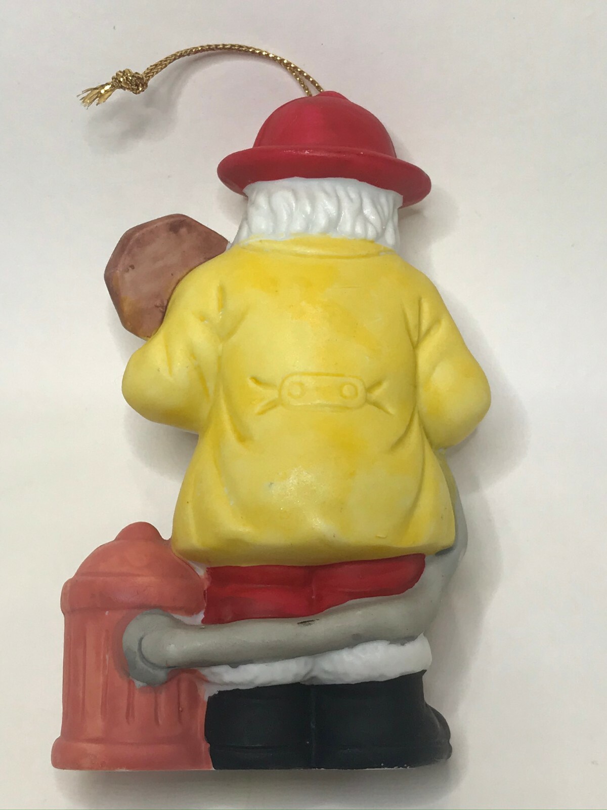 Ceramic Fireman Santa Christmas Ornament Firefighter | eBay