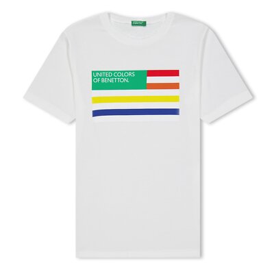 United Colors of Benetton Kids Flag T Regular Fit T-Shirt | eBay UK