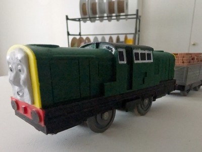 Thomas And Friends Tomy Trackmaster Custom Derek 3d Printed With Trucks ...