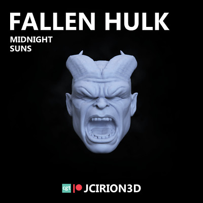 Midnight Suns Fallen Hulk custom head 4" 6" 7" 12" Marvel Comics action ...