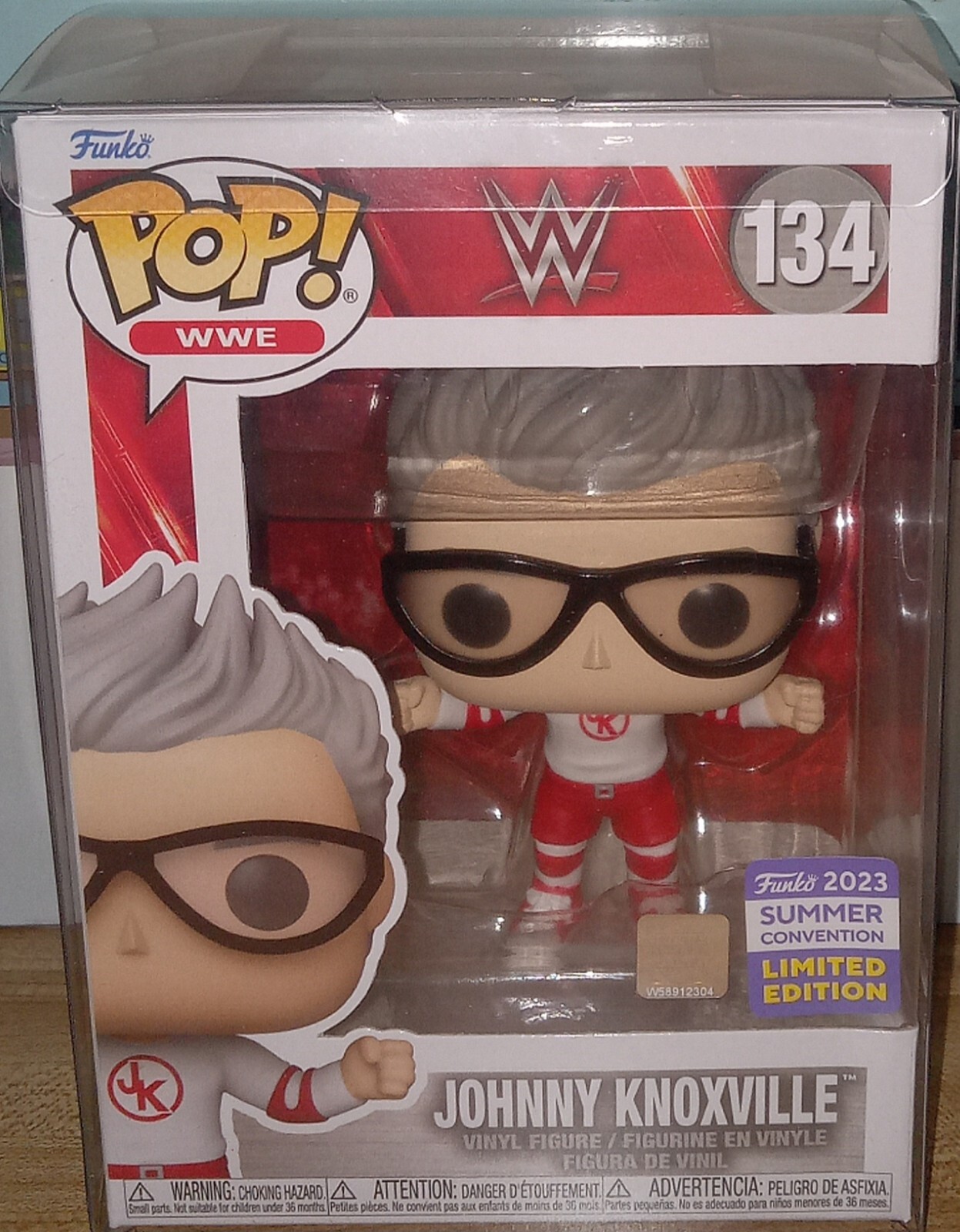Funko Pop! 2023 SDCC WWE Johnny Knoxville #134 Limited Edition (Pop ...