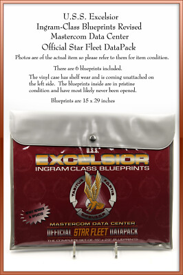 Star Trek DataPack Star Fleet Blueprints U.S.S. Excelsior Ingram Class ...