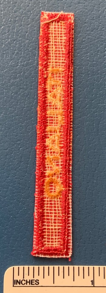 VTG Boy Scout iTALIANO Red & White Strip PATCH French Interpreter BSA ...