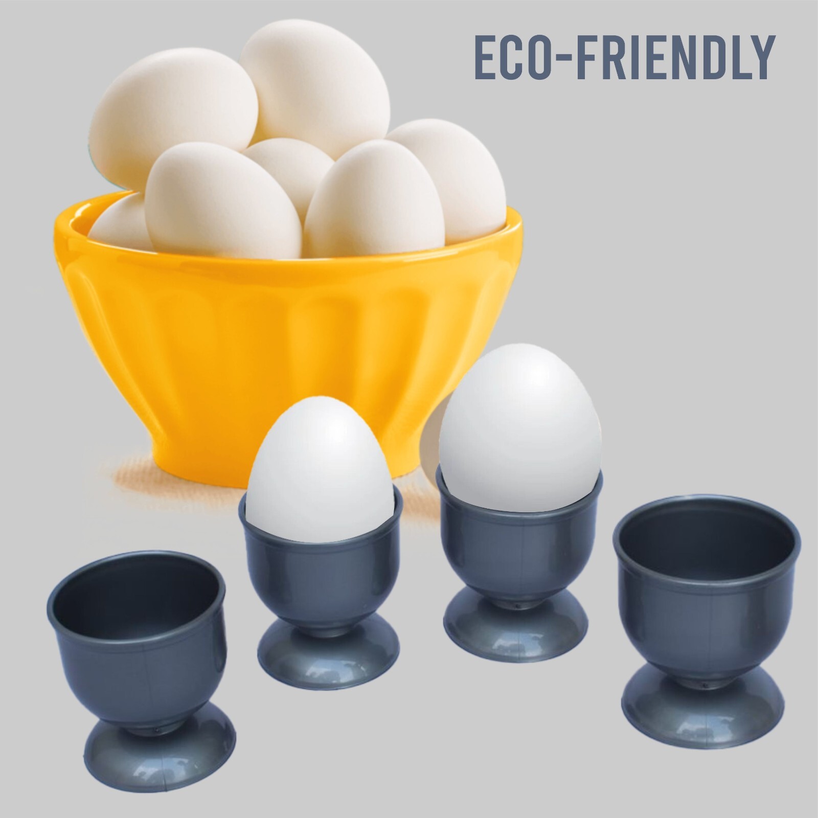 Silver Egg Cup Holder Hard Soft Boiled Eggs Holders Cups Kitchen ...