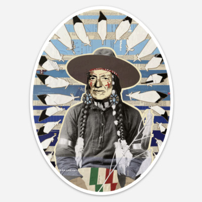 Oval Vintage Willie with Hat Sticker | eBay