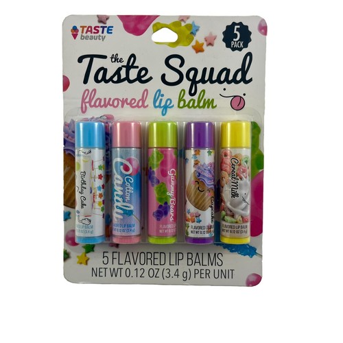 Lip Balm 5 Pack The Taste Squad Variety Flavored New | eBay
