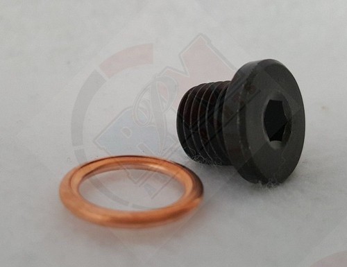 Oil Drain Plug (Hex Flush Reccessed) + Washer fits 2009-2016 Mazda 3 ...