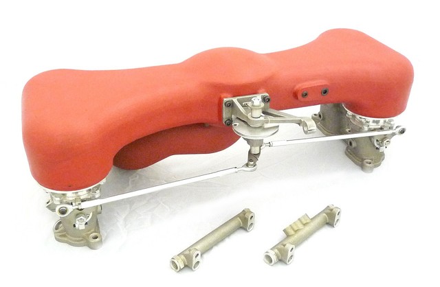 OBX Red Individual Throttle Body ITB Fits for Subaru Impreza WRX Ej20 ...