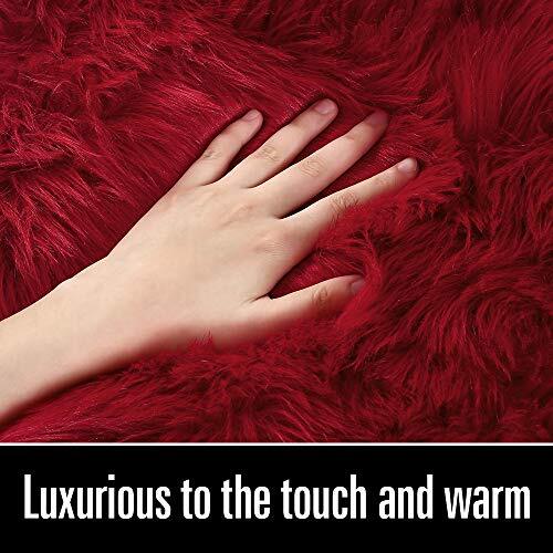 Soft Fluffy Faux Fur Rugs for Bedroom Bedside Rug 2x3, Washable 2 x 3 ...