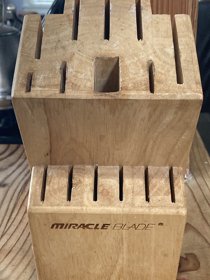 Miracle Blade III Perfection Series Knife Set W/Knife Block - 10 Pieces ...