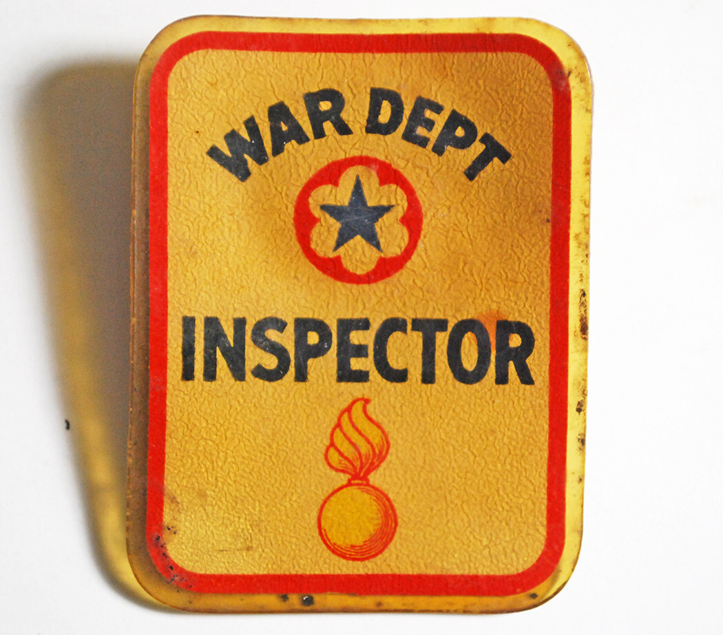 Original USA WWll War Department Inspector Munitions Whitehead Hoag ...