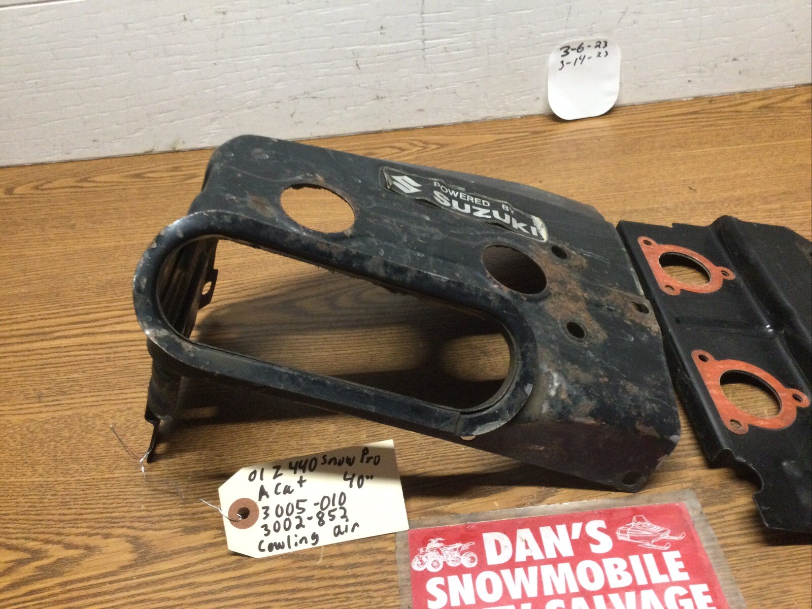 Engine Cowling Fan # 3005-010, 3002-852 Arctic Cat 2001 Sno Pro 440 Z ...