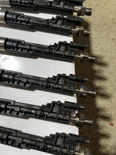 Genuine Bosch 6x Fuel Injectors For BMW 3.0L 0261500109 With Decoupling ...