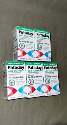 (5) Pataday Extra Strength Once Daily Allergy Relief, 2.5ml -EXP: 07/ ...