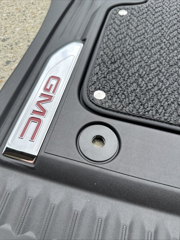 2019-2025 GMC Sierra Factory Front Floor Liners 84982191 Black w/ GMC ...