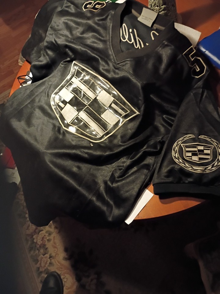 vintage y2k Cadillac football jersey hip hop men's size l large black ...