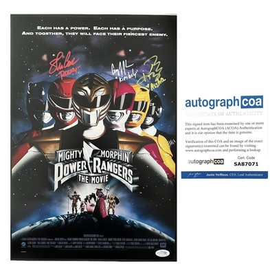 STEVE CARDENAS, AMY JO JOHNSON & KARAN ASHLEY POWER RANGERS AUTOGRAPHED ...