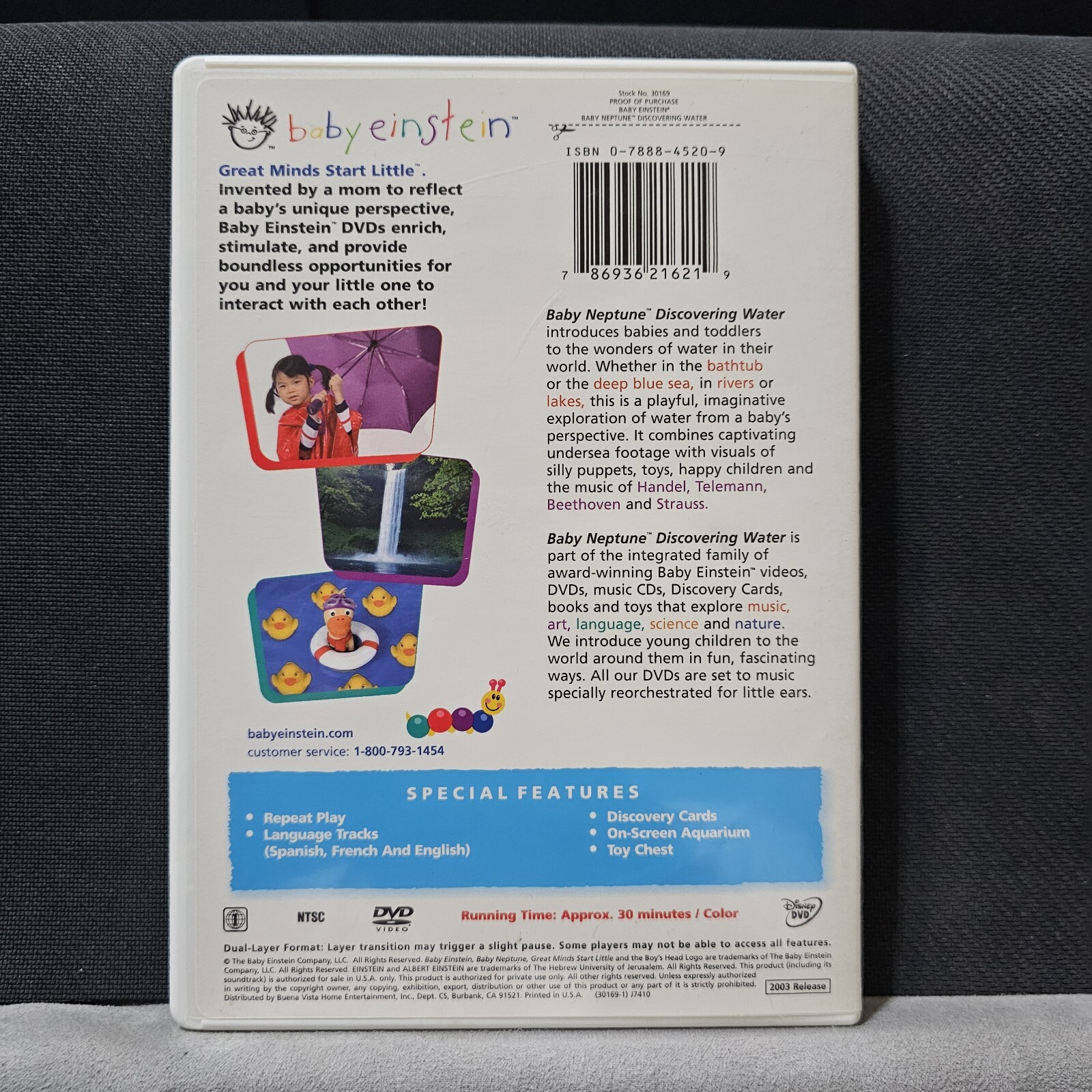 Baby Einstein: Baby Neptune, Discovering Water (DVD) 786936790375 | eBay