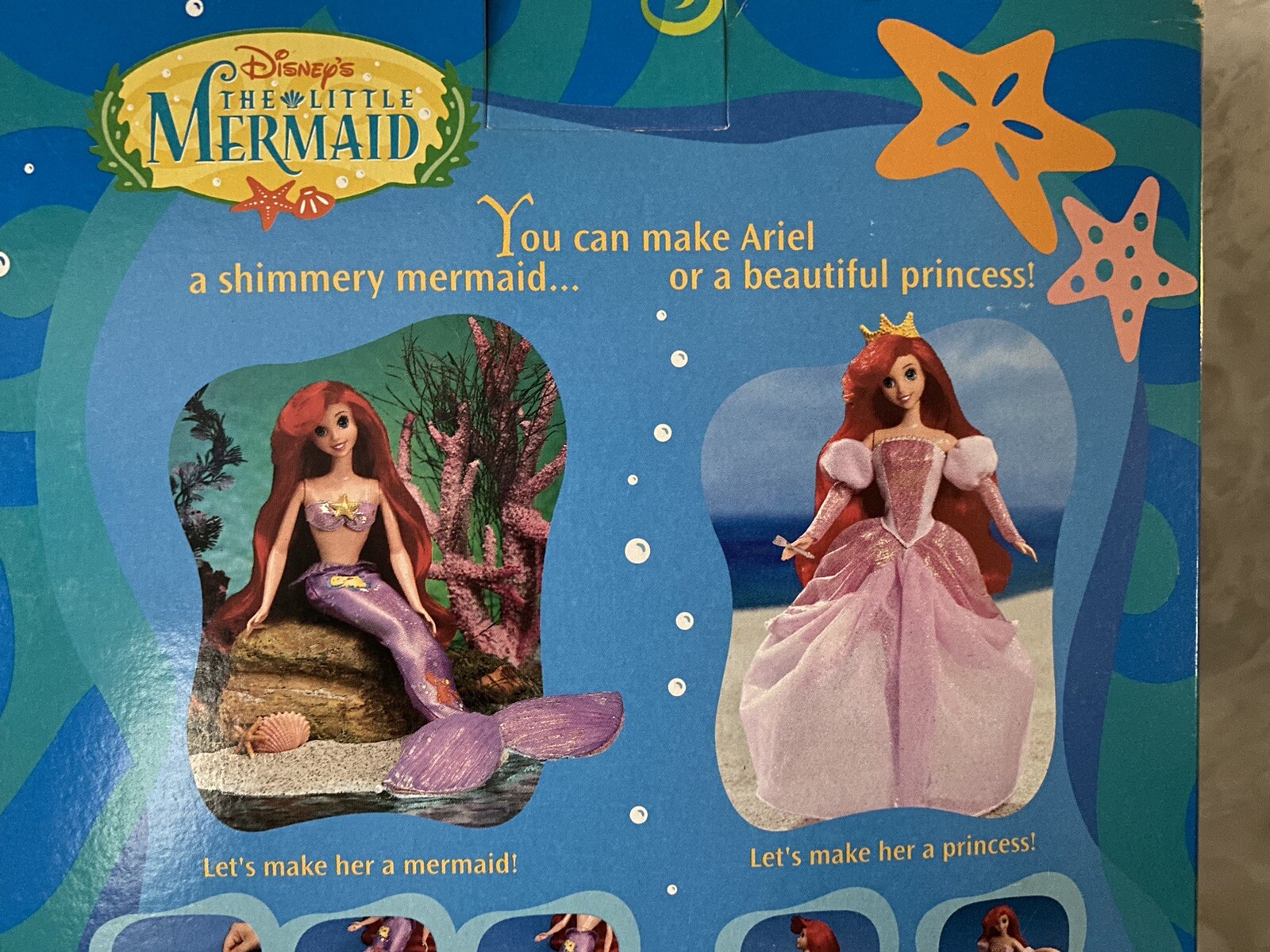 NRFB NIB Disney Little Mermaid Princess Mermaid Ariel Barbie Doll by ...