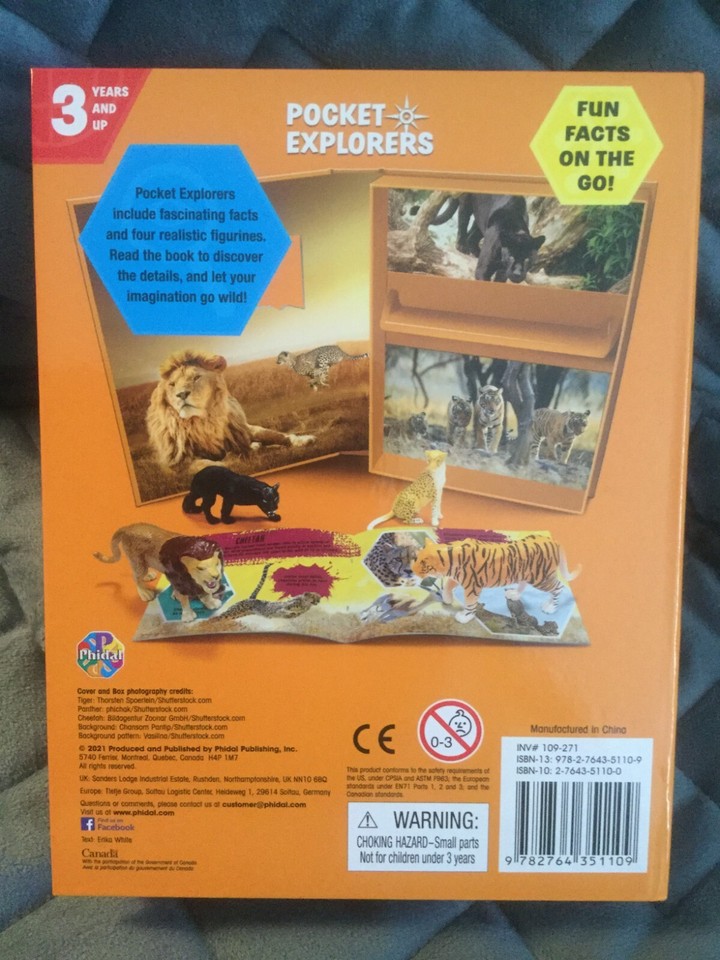 POCKET EXPLORERS WILD CATS MINI BOOK & 4 FIGURINES - BRAND NEW | eBay