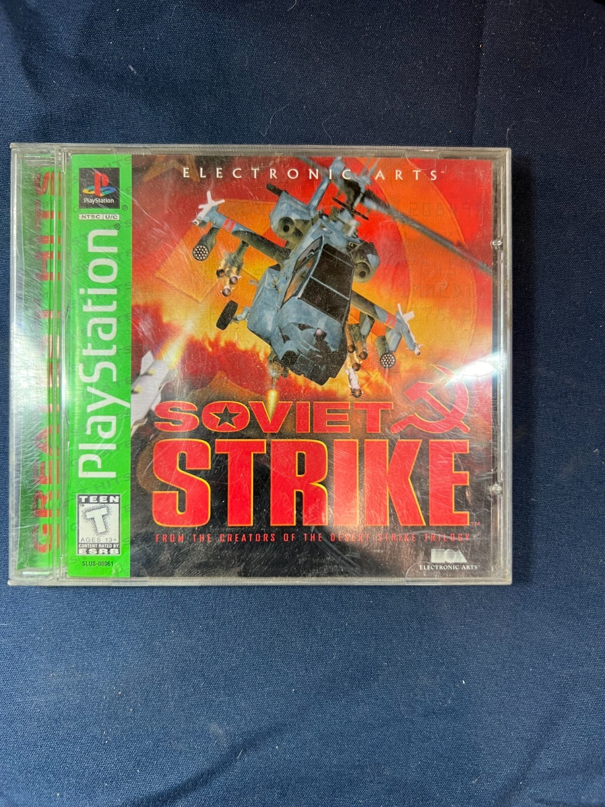 Soviet Strike Sony PlayStation 1 1996 PS1 Complete CIB PSone PS1 ...