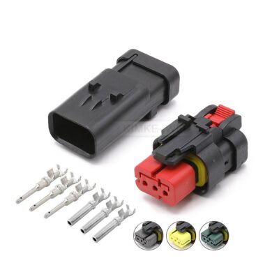 3 Pin/Way TE Connectivity/Ampseal 16-Series Automotive Sensor Connector ...