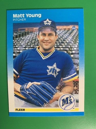 1987 Fleer Glossy Matt Young #600 Seattle Mariners | eBay