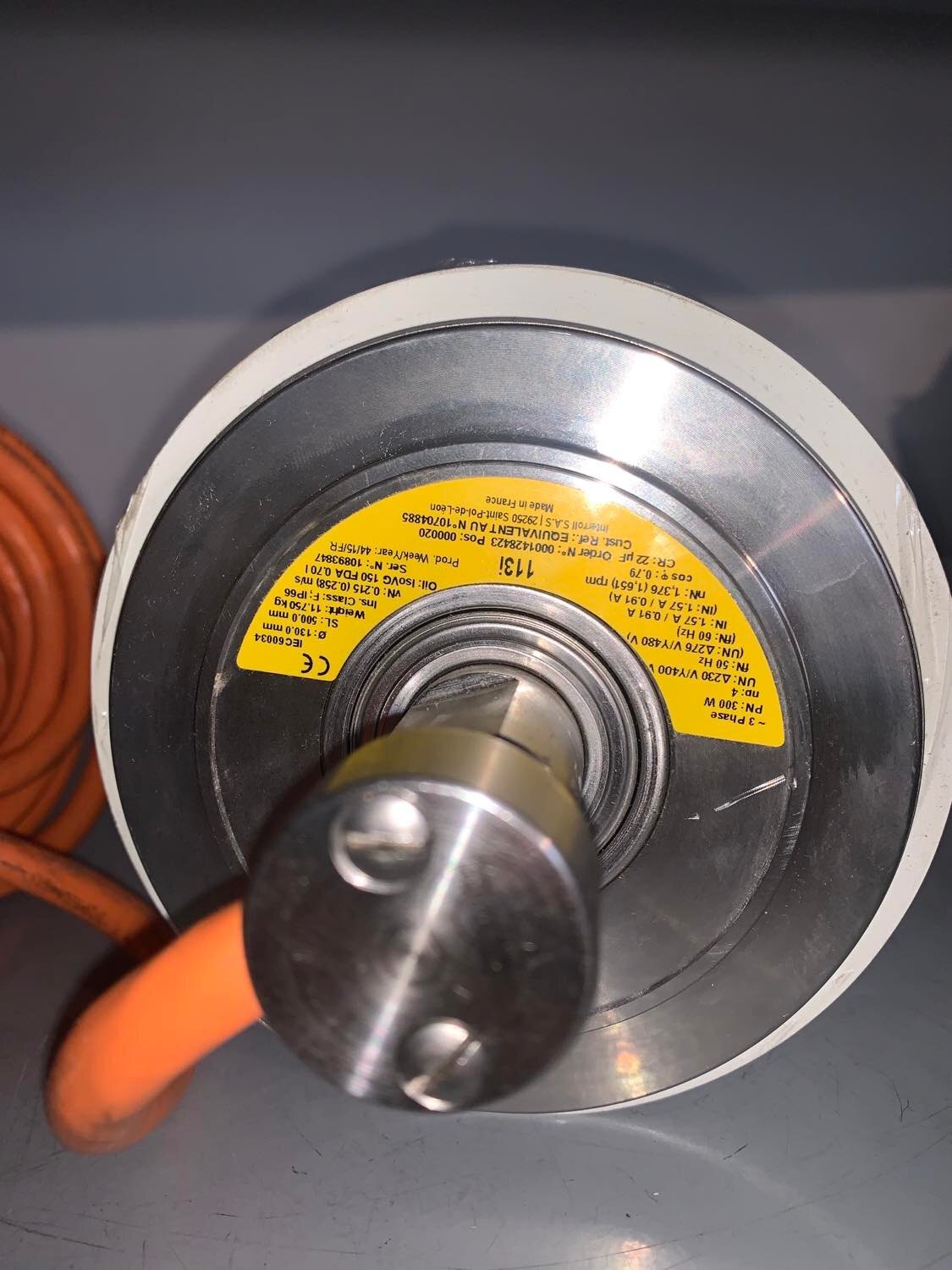 Interroll 113I Drum Motor 0.225 KW With Conveyor Roller L 350mm D 120mm ...