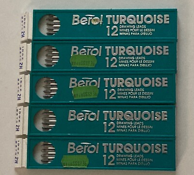 VTG NOS Berol Turquoise Drawing Leads 5 Dozen (60 leads). 2H 2375 | eBay