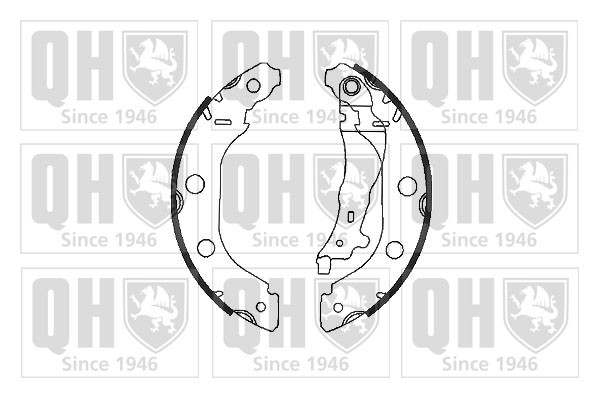 Brake Shoes Set fits NISSAN PRIMERA P11 1.6 96 to 98 GA16DE QH ...