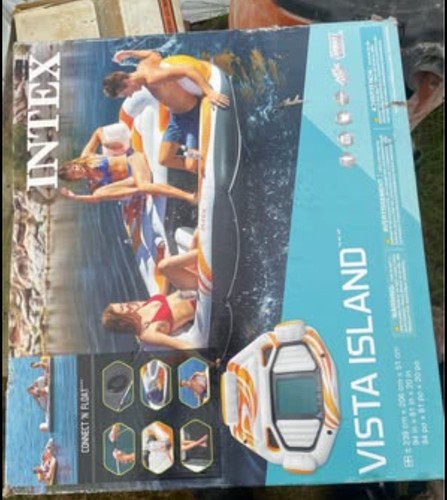Intex Vista Inflatable Lake Island Raft Float | eBay