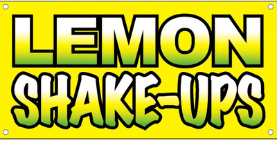 20x48 Inch LEMON SHAKE-UPS Vinyl Banner Lemonade Sign - ybv1 | eBay