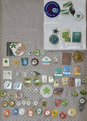 ESPERANTO language Association Congress vtg pin badge button lot ...