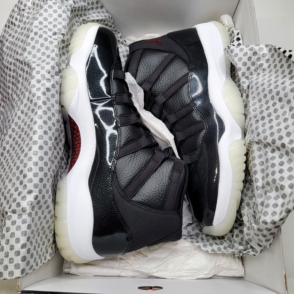 Nike Air Jordan 11 RETRO XI 72-10 Black/Red 378037-002 Men’s Size 10.5 ...