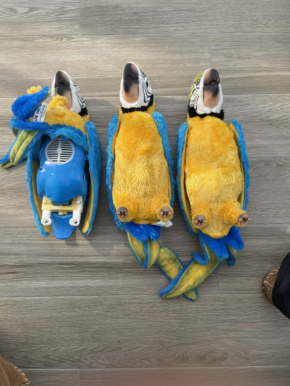 Lot of 3 Squawkers Macaw McCaw Parrots Fur Real Hasbro for Parts Only ...