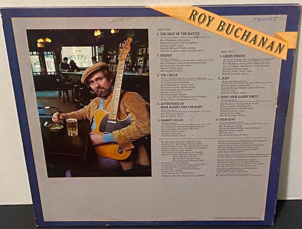 ROY BUCHANAN Loading Zone 1977 ATLANTIC Hard Blues Rock LP VG+ Vinyl | eBay