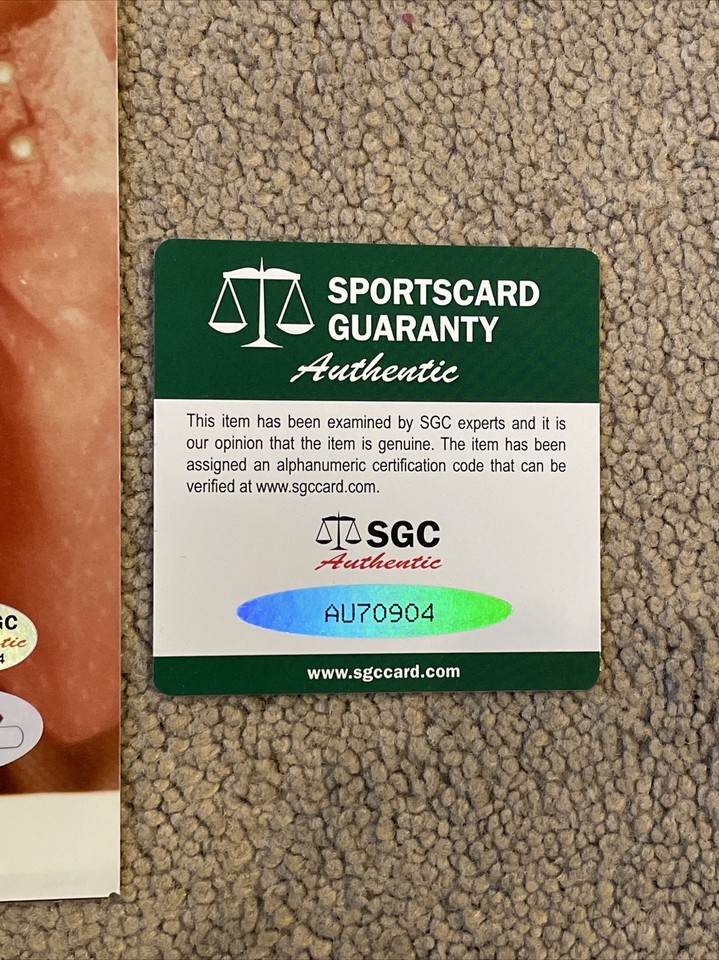 Morganna Roberts autographed signed 8x10 photo SGC COA Kissing Bandit ...