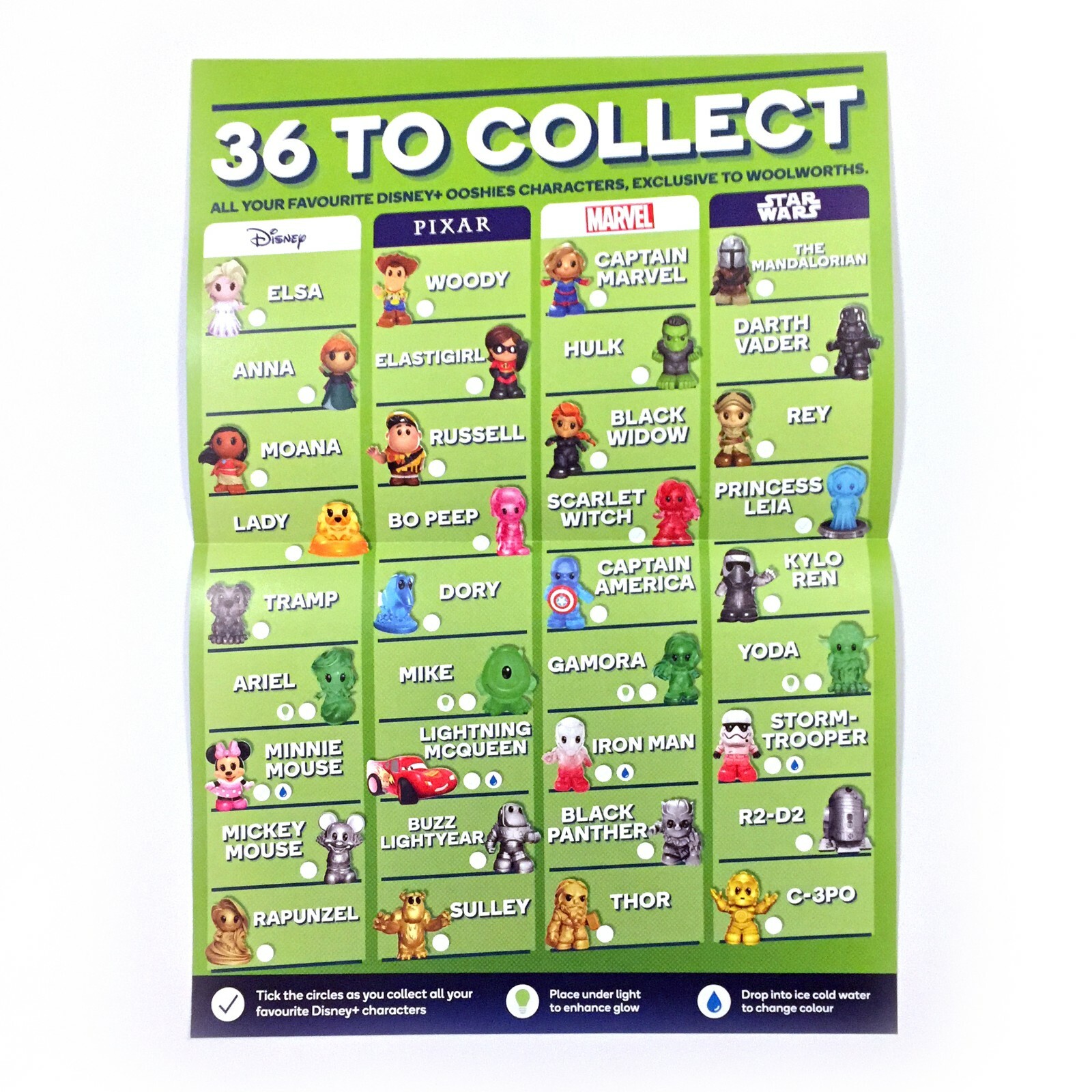 Woolworths Disney Ooshies COLLECTORS GUIDE for Case Album Folder | eBay