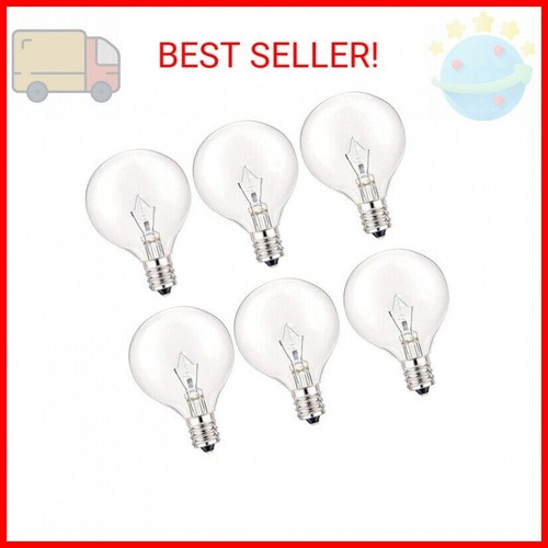 SerBion 40 Watt Light Bulbs E12 Candelabra Base 120Volt Round Light Bulb for Cha | eBay