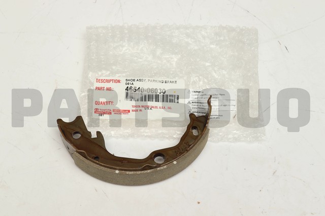 for Toyota Genuine Parking Brake Shoe Rear 4654006030 for sale online ...