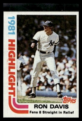 1982 Topps #2 Ron Davis NM+ | eBay