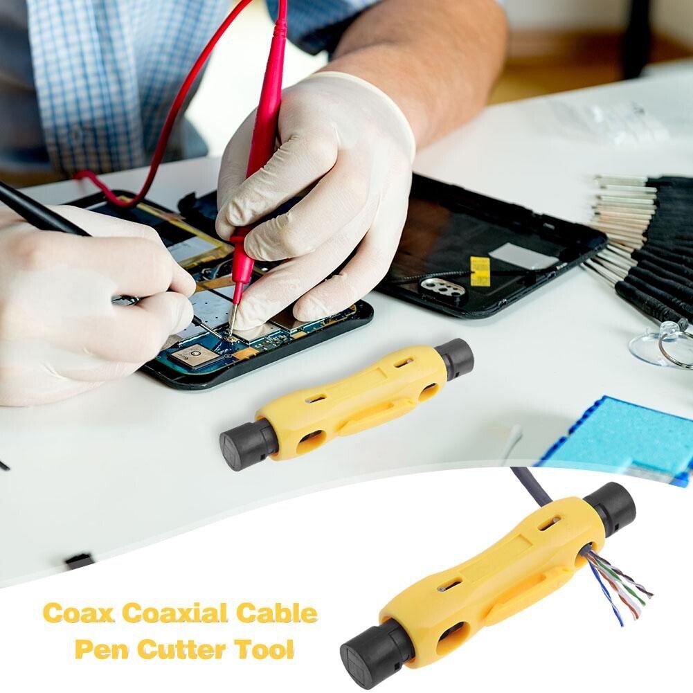 RG6 For RG59 RG7 RG11 Coaxial Cable Stripper Tool ABS Material 12cm ...